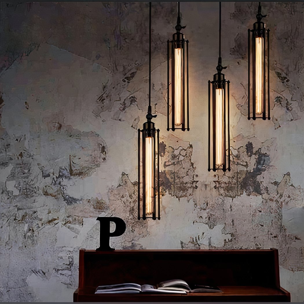 Retro Vintage Industrie-Hängeleuchte • Leuchten Lokal